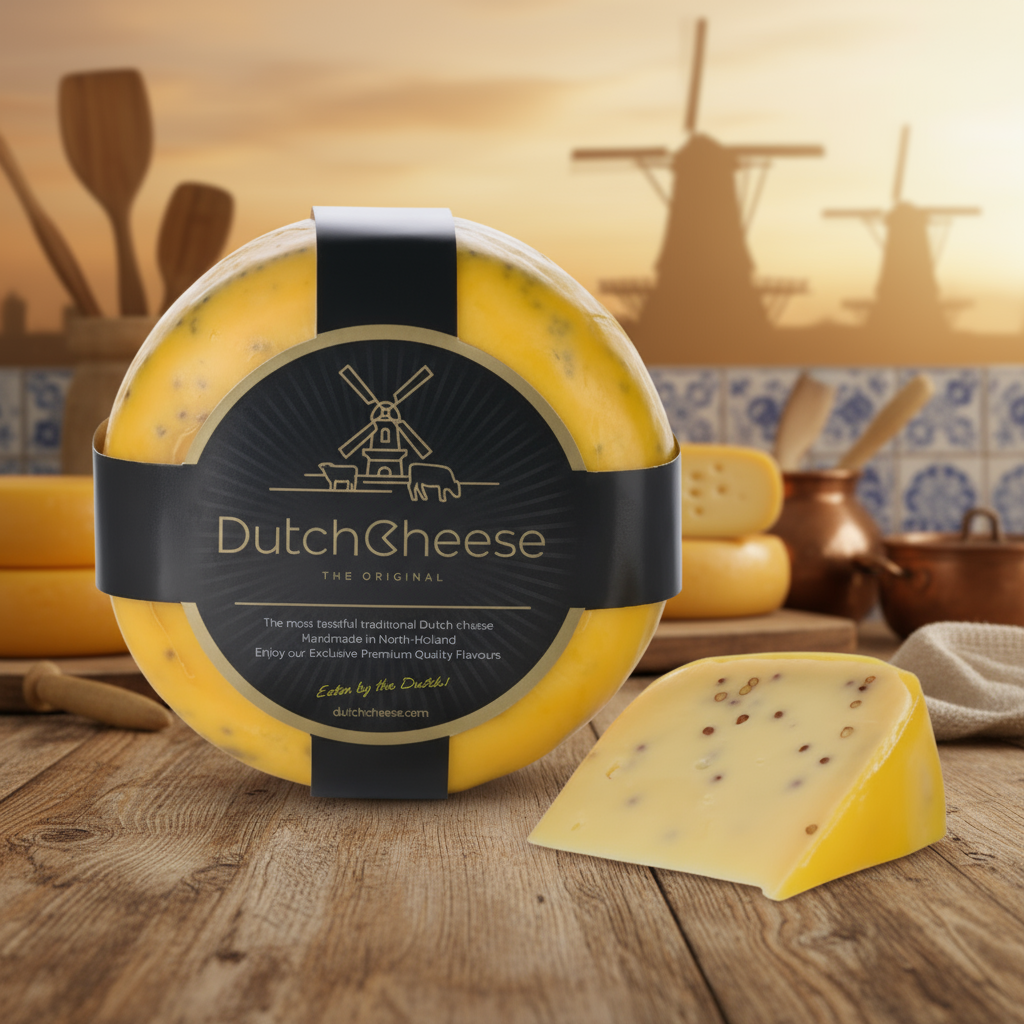 Dutch Cheese Gouda met Mosterd | 400 gram – DutchCheese